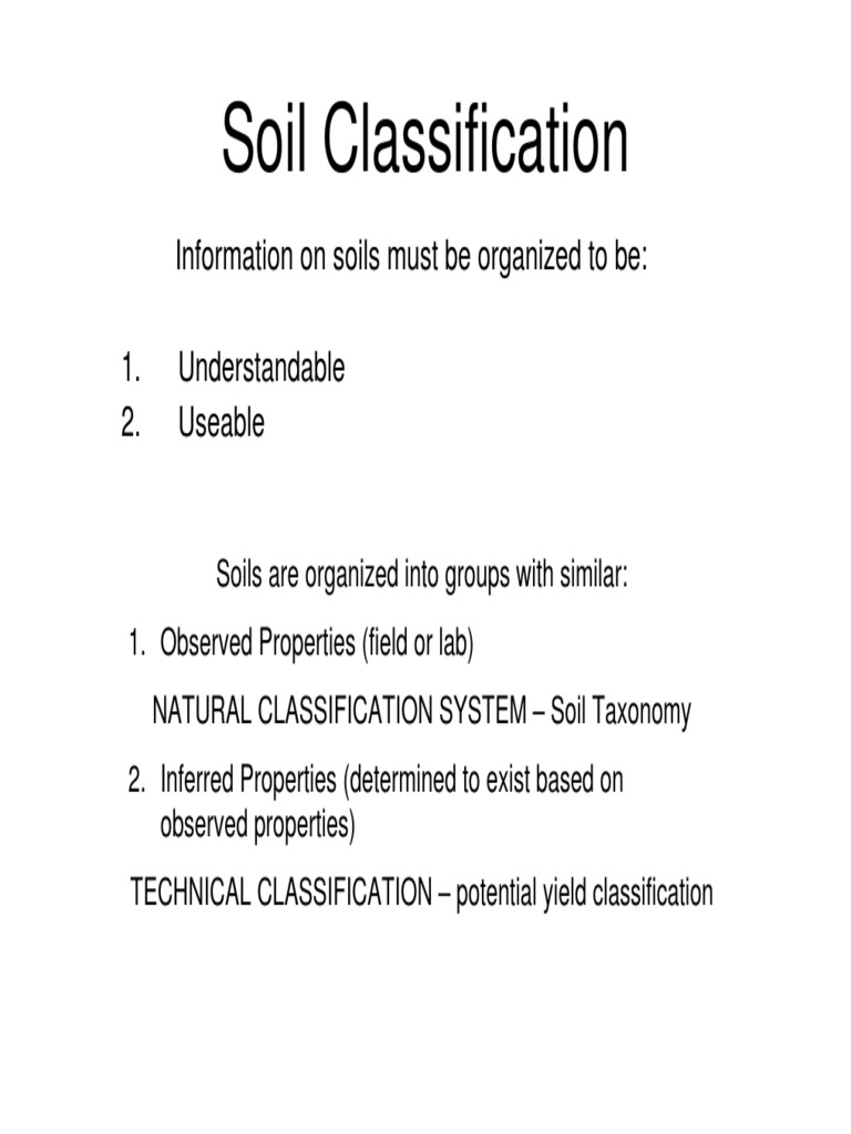Taxonomy & Classification Soil | PDF | Taxonomy (Biology) | Soil