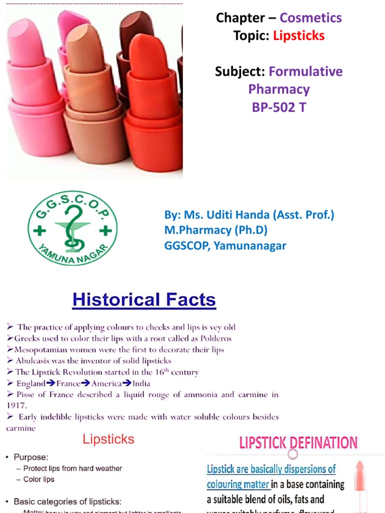 Lipsticks Formulation UditiHanda | PDF | Business