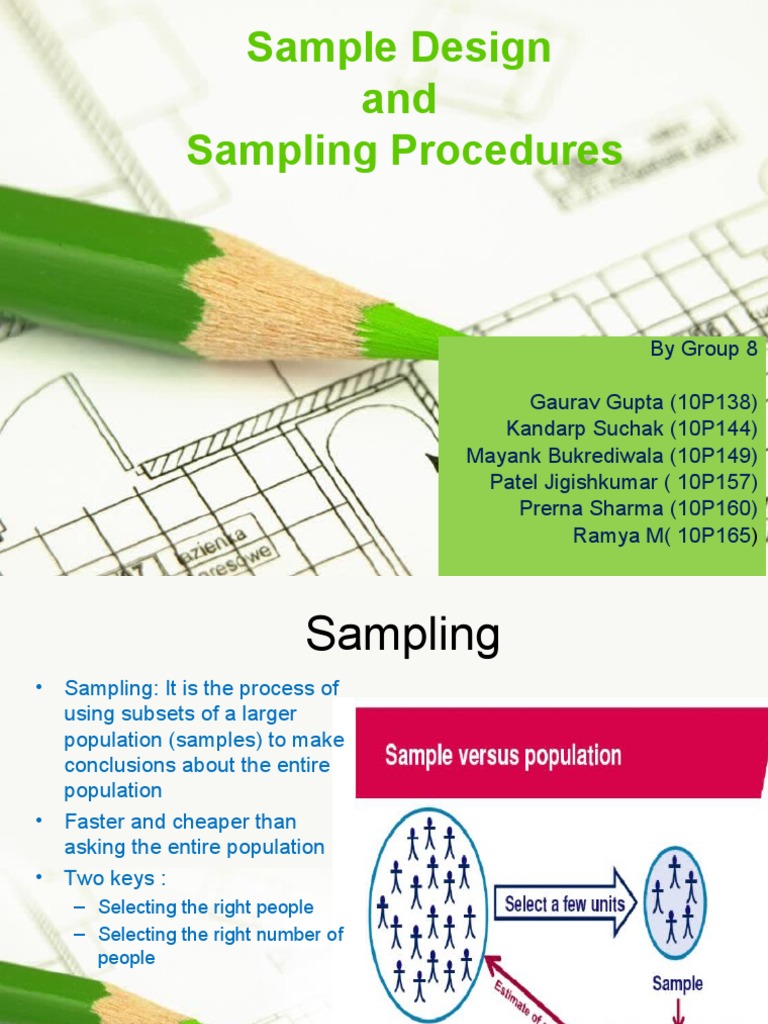 Sample Design and Sampling Procedures | Download Free PDF | Sampling ...