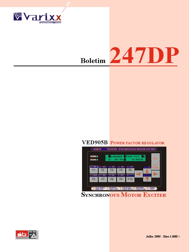 Regulador Digital VED905B para Motores | PDF | Energia elétrica ...