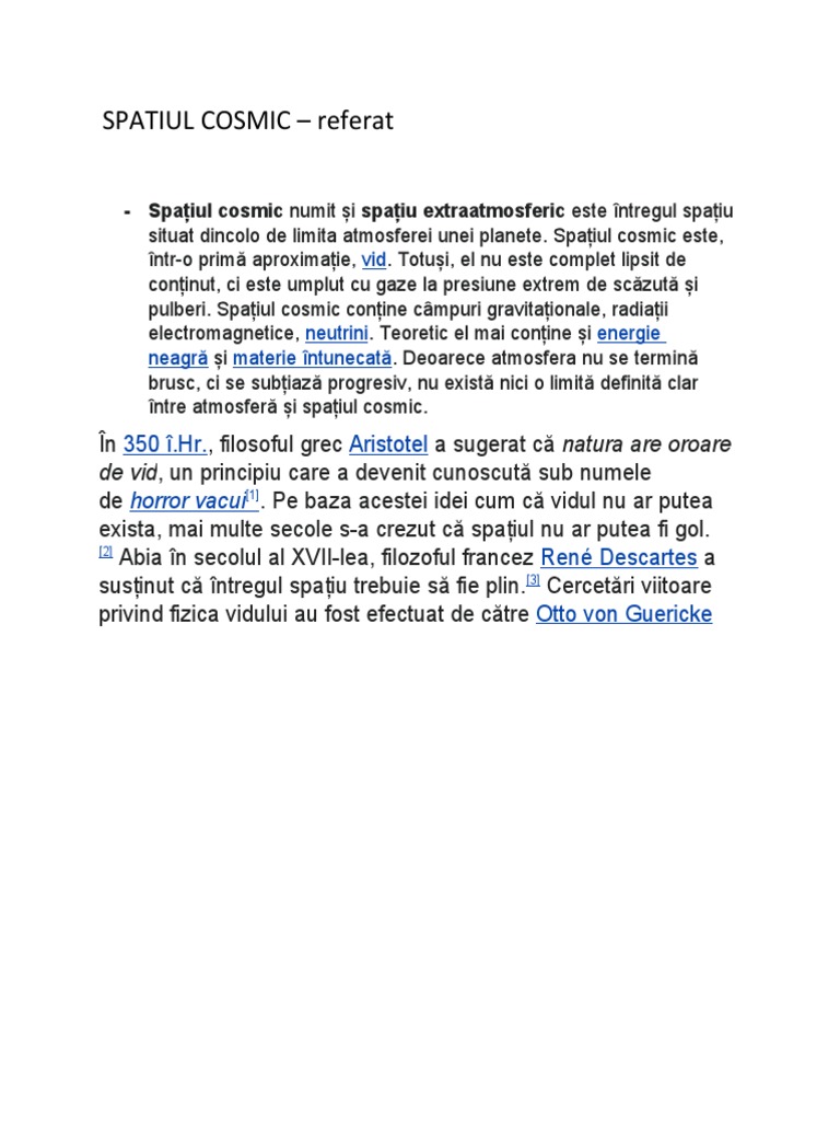 Spatiul Cosmic | PDF