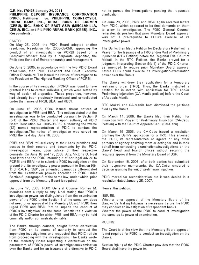 GR No. 176438 | PDF | Injunction | Justice