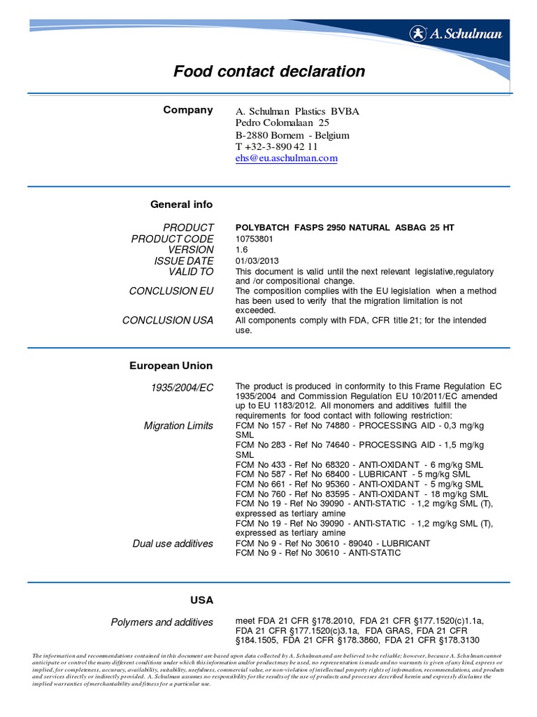 FC 10753801 Be003143 Flex P Films Egypt S A e Polybatch Fasps 2950 ...