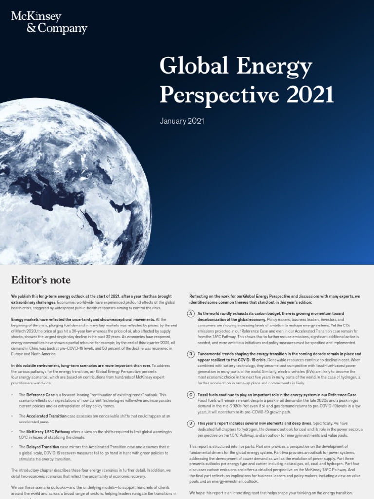 Global Energy Perspective 2021 Final | PDF | World Energy Consumption ...