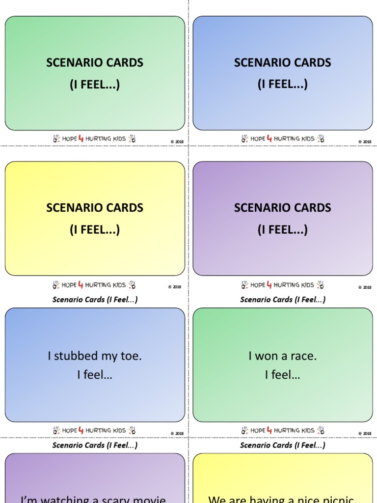 Emotional Awareness Cards for Kids | PDF