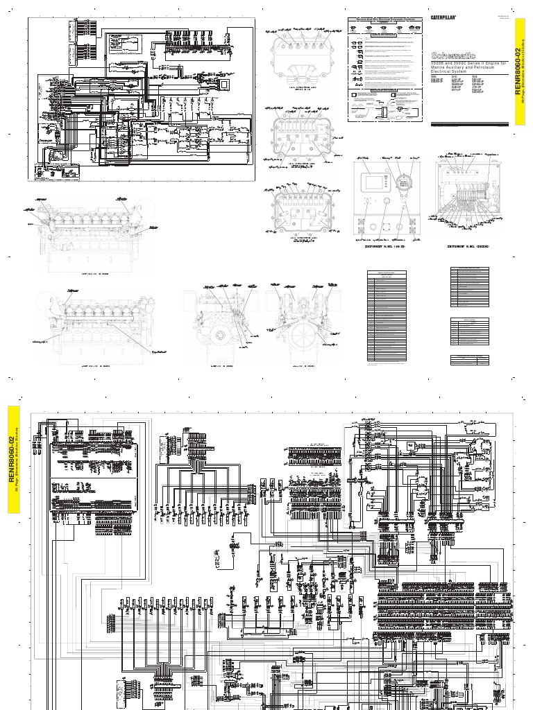 Caterpillar 3500B and 3500C. Schematic | PDF | Components | Power ...