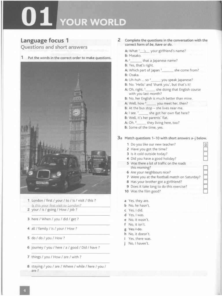 Workbook Unit 1 | PDF | Communication