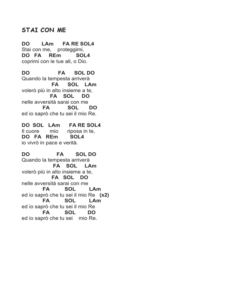 ACC Stai Con Me | PDF