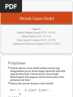 Metode Eliminasi Gauss Dan Gauss Jordan | PDF | Metode & Bahan Ajar