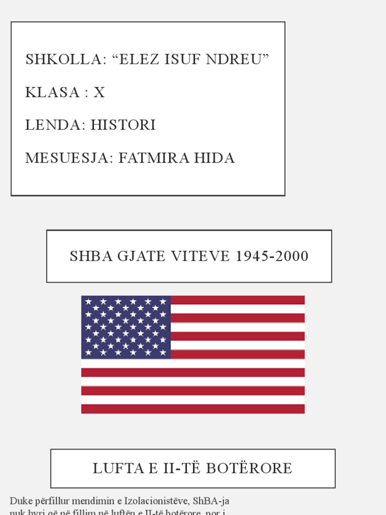 Shba Gjate Viteve 45-90 | PDF