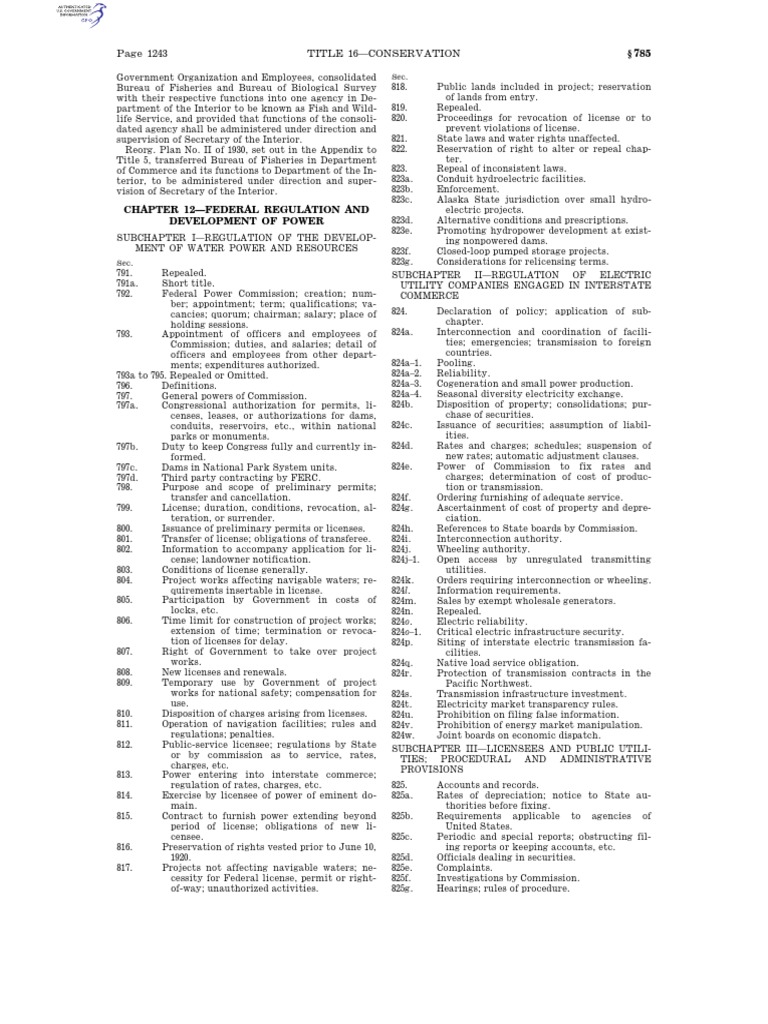 Federal Power Act | PDF | Electric Power Transmission | Hydroelectricity