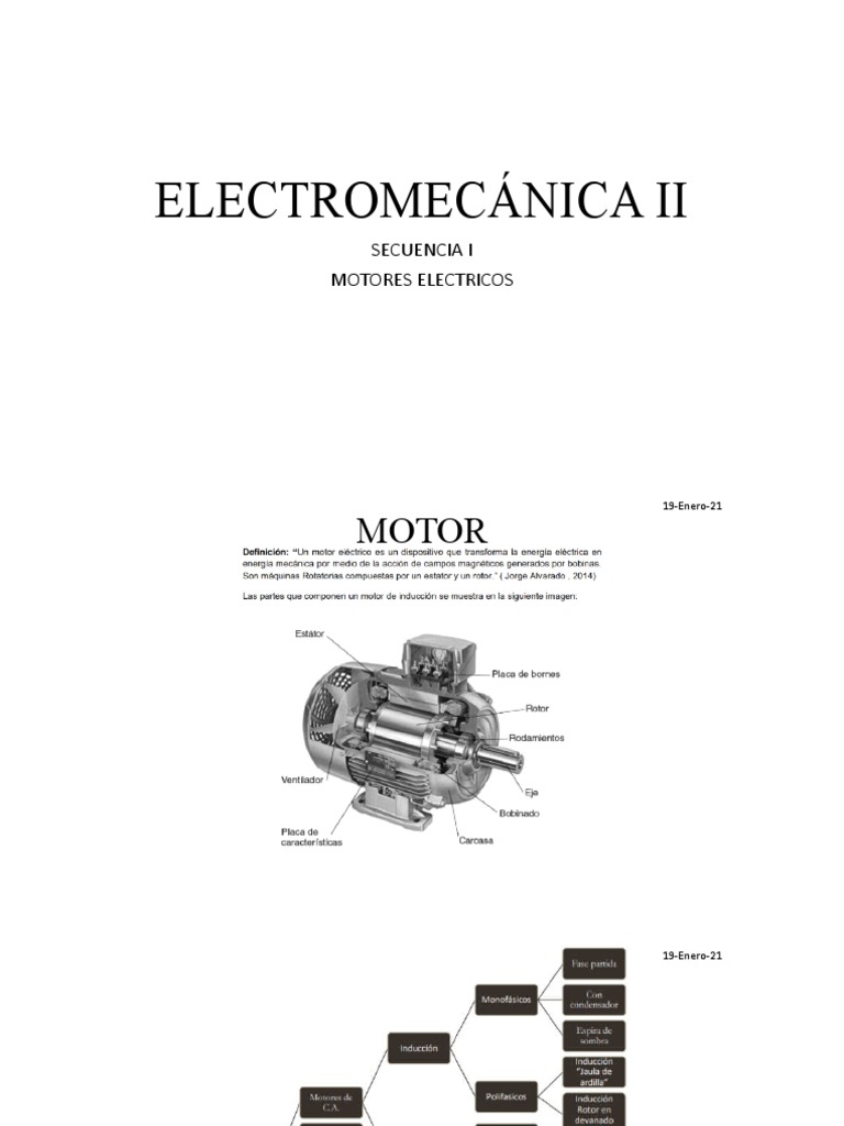 Electromecánica II-secuencia I | PDF | Ingenieria Eléctrica | Cantidades fisicas