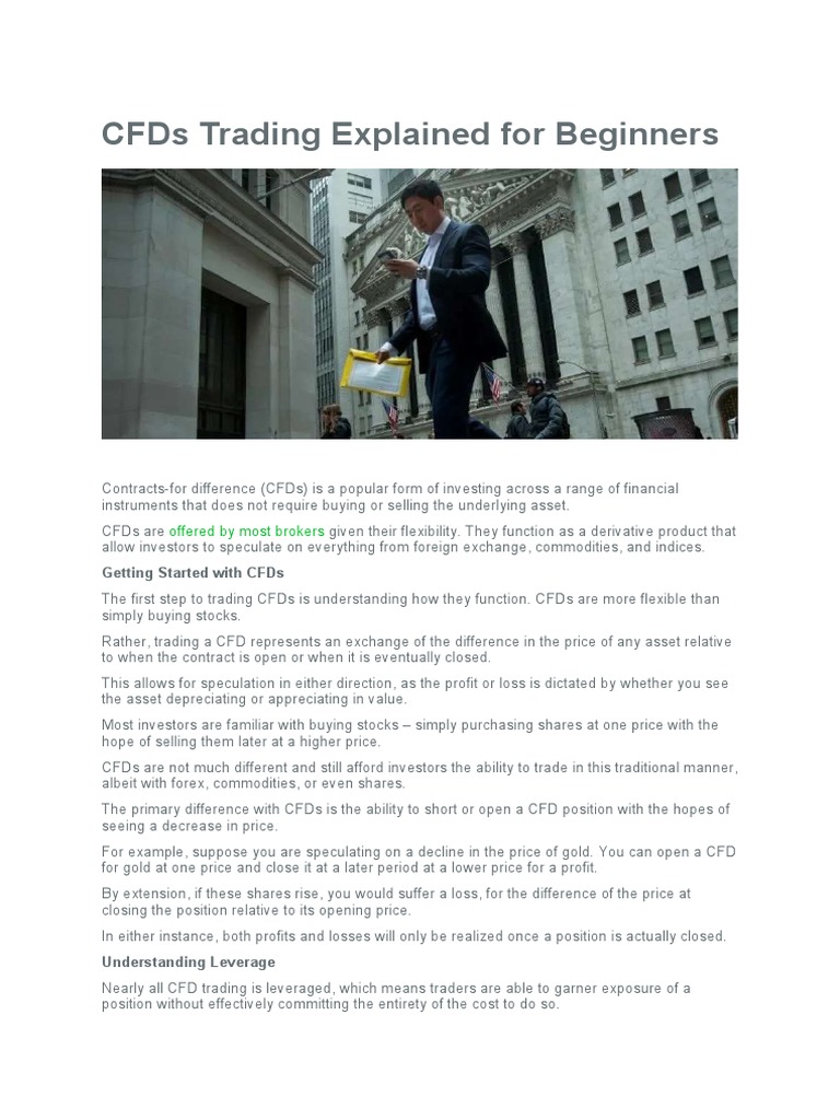 Beginner's Guide to CFD Trading | PDF | Contract For Difference ...