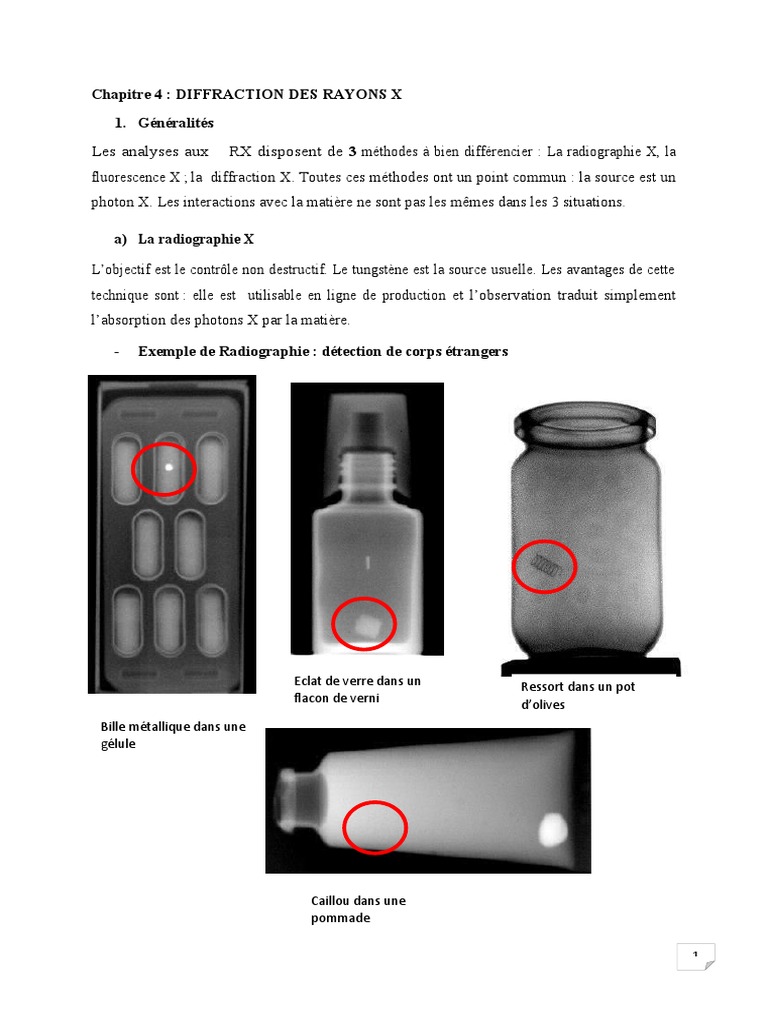 Cour Diffraction Des Rayons X | PDF | Cristallographie aux rayons X | Cristal
