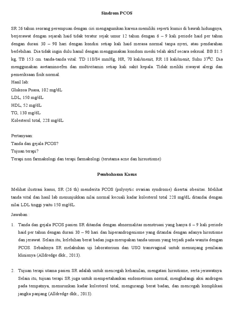 Gejala dan Terapi PCOS pada Wanita | PDF
