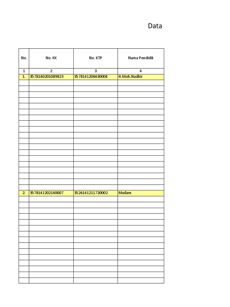 Format Guru Ngaji - TPQ Masjid Hidayatullah Tandes | PDF