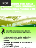 Presidential Decree NO. 705: The Revised Forestry Code | PDF | Logging | Lumber