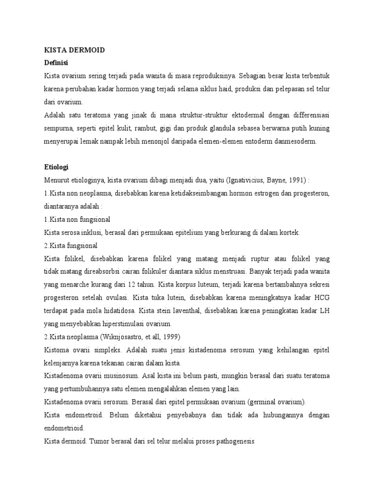 Kista Dermoid | PDF