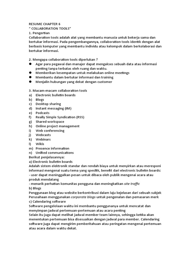 Pssi Resume Chapter 6 | PDF