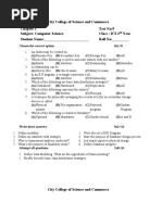 Data Processing Objective Questions For SS1, SS2, SS3 | PDF | Relational Model | Databases