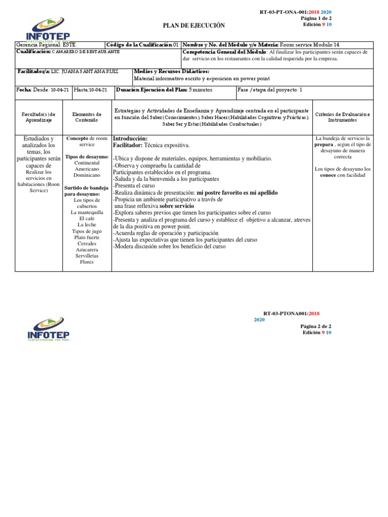 NUEVO PLAN DE EJECUCION (1 Cierre de Curso | PDF | Evaluación | Aprendizaje