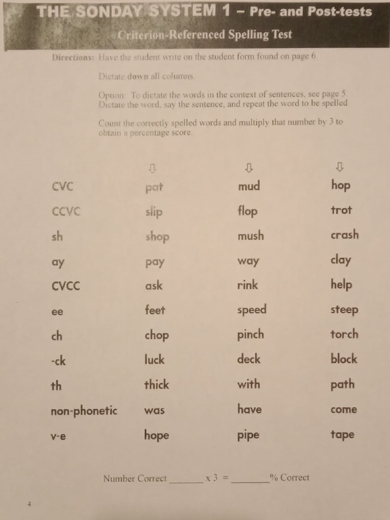 Sonday Assessment | PDF
