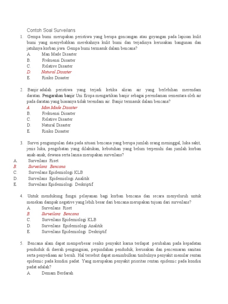 Soal SE2 | PDF | Pengembangan Diri | Kesehatan Holistik