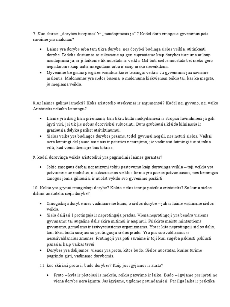 Etika 1 Seminaras | PDF