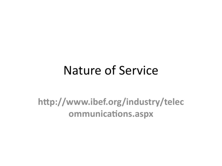 Nature of Service | PDF | Business