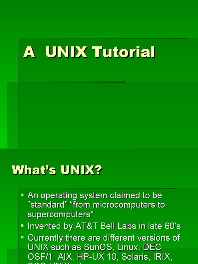 Unix | PDF | Software Engineering | Computer Data