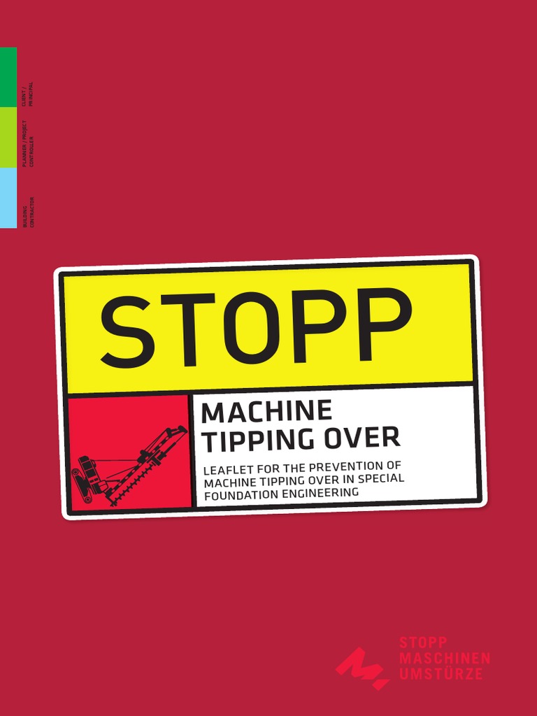 Guideline - Machine Tipping Over - en | PDF | Geotechnical Engineering ...