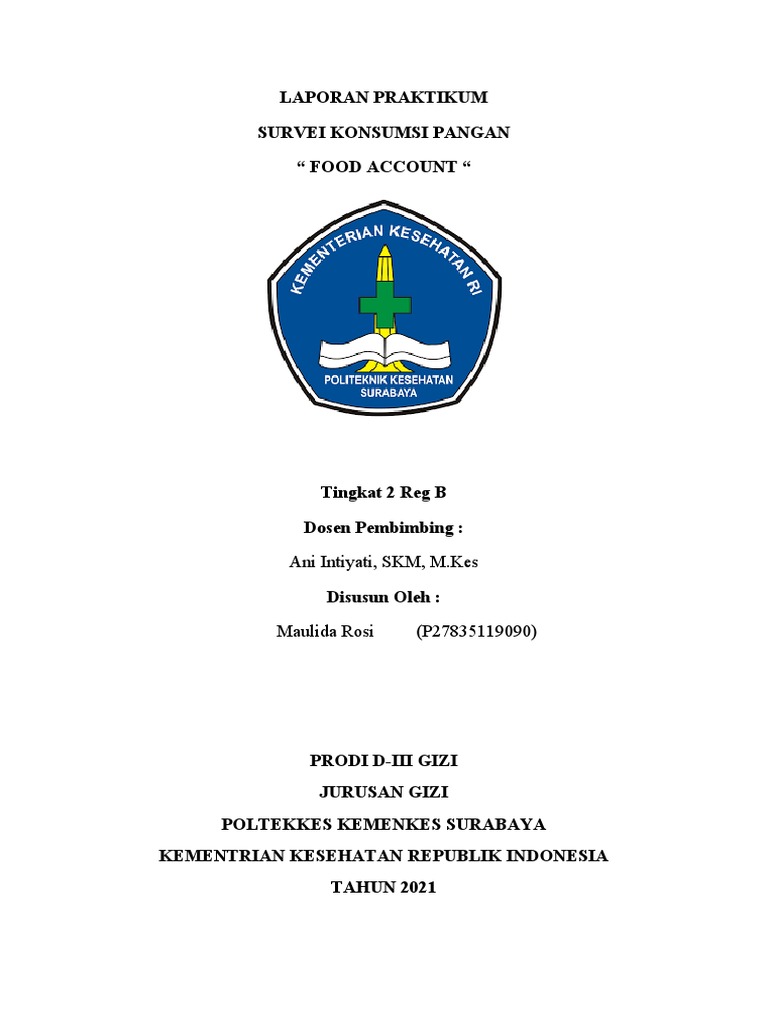 LAPORAN PRAKTIKUM SURVEI KONSUMSI PANGAN | PDF