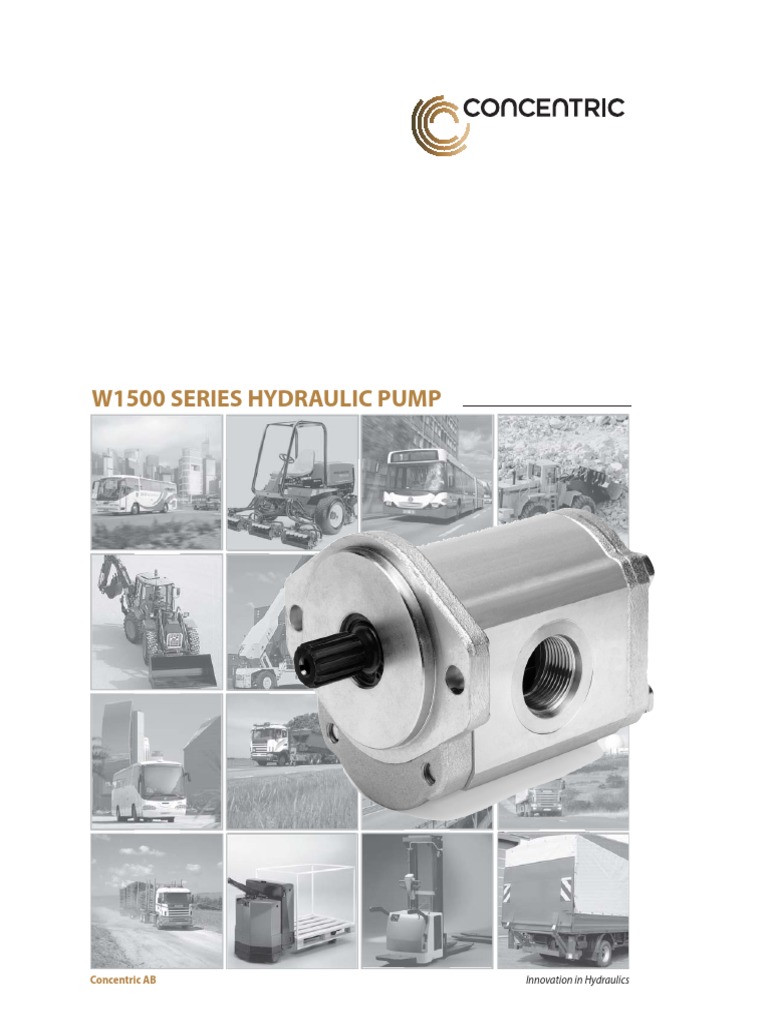 W1500 Series Hydraulic Pump: Concentric AB | PDF | Horsepower | Pump