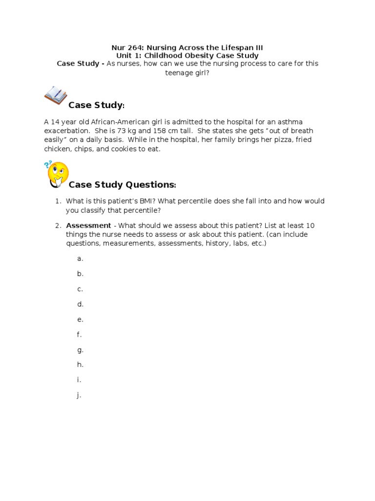 Unit 1 Childhood Obesity Case Study | PDF