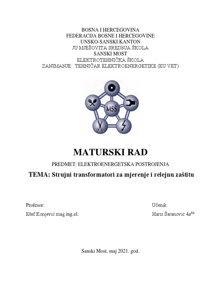 Strujni Mjerni Transformatori Maturski | PDF