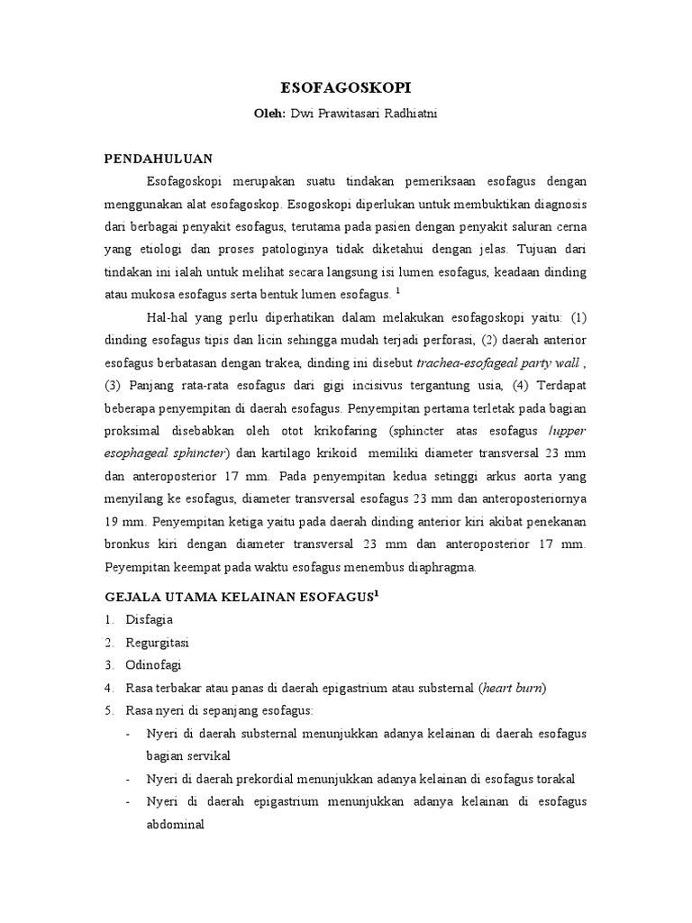 ESOFAGOSKOPI | PDF