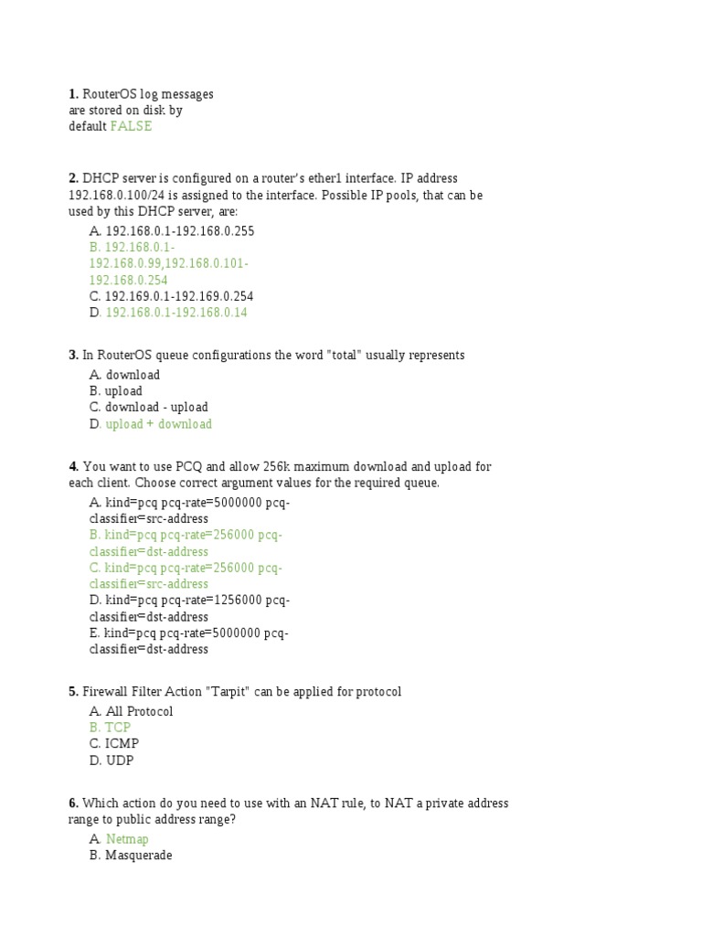 Exam MTCTCE | PDF | Ip Address | Router (Computing)