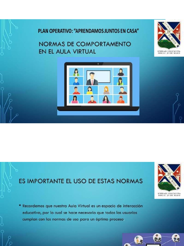 Reglas para Aulas Virtuales 2020-2021 | PDF | Relaciones personales ...