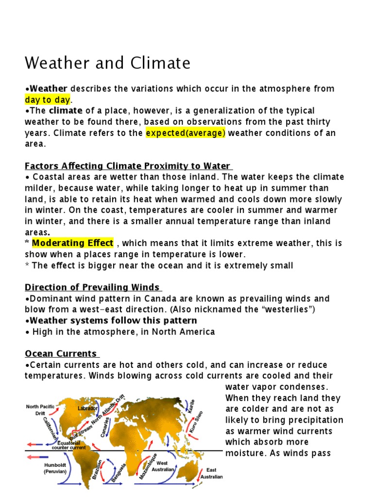 Weather and Climate | PDF | Precipitation | Climate