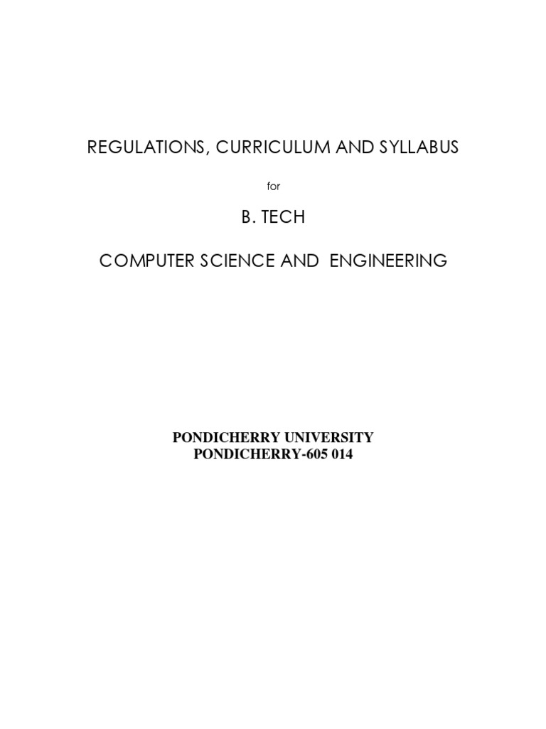 Btech CSC | PDF