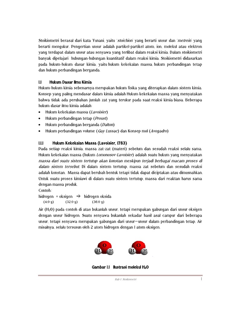 Stoikiometri Kimdas | PDF