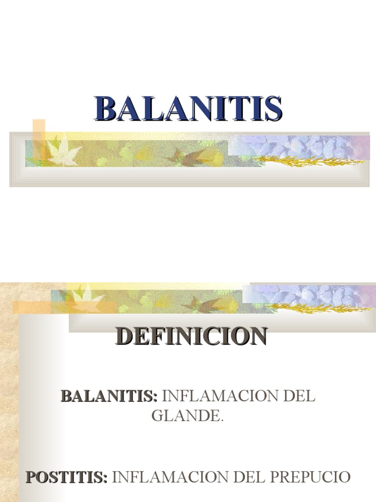 Tratamiento y causas de balanitis | PDF | Ciencia y matemáticas