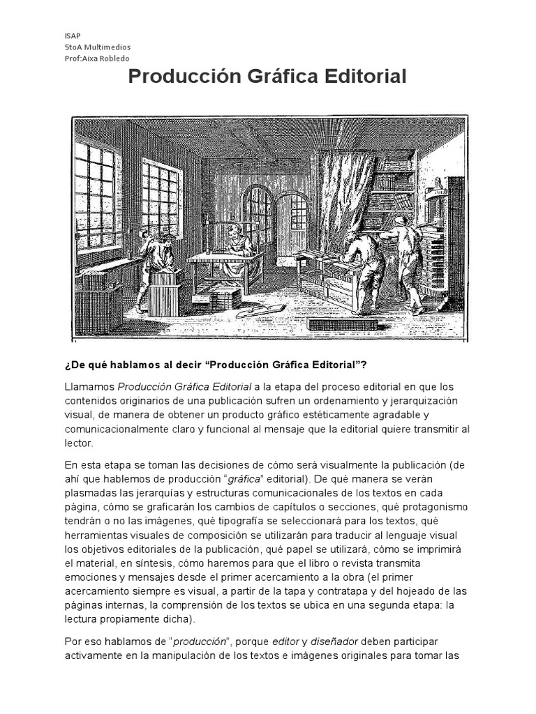 Producción Gráfica en Diseño Editorial | PDF | Diseño | Publicación