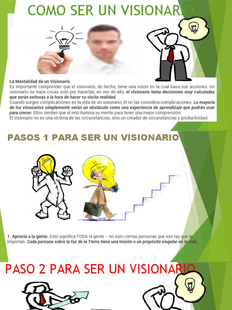 Presentación - .Como Ser Un Visionario | PDF | Relaciones personales ...