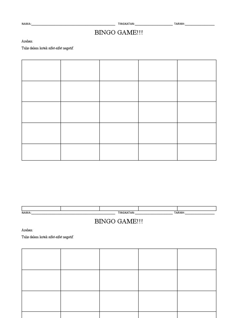 Bingo Game | PDF