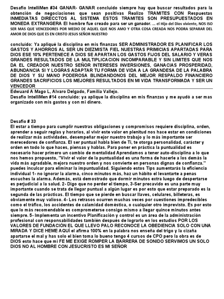 Libro de Notas Intellimen 2 | PDF | Libro de trabajo | Fe
