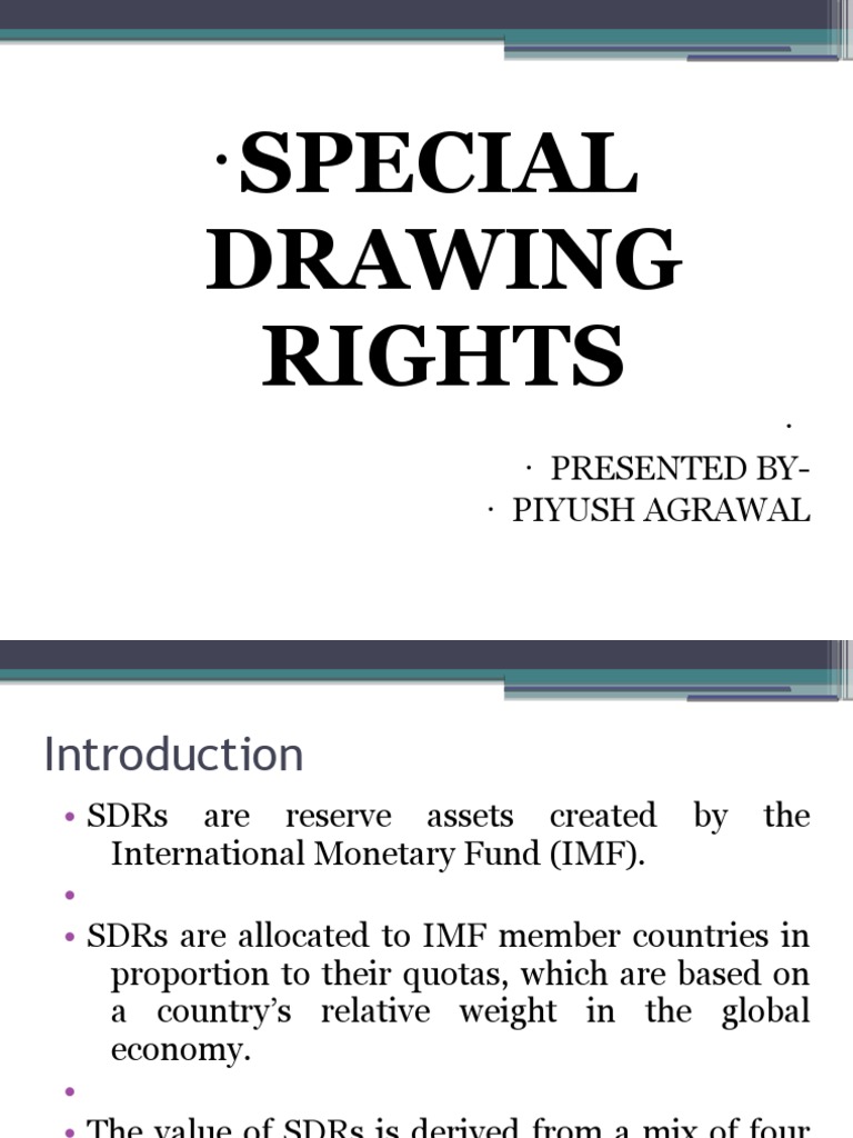 SDR | PDF | Special Drawing Rights | International Monetary Fund