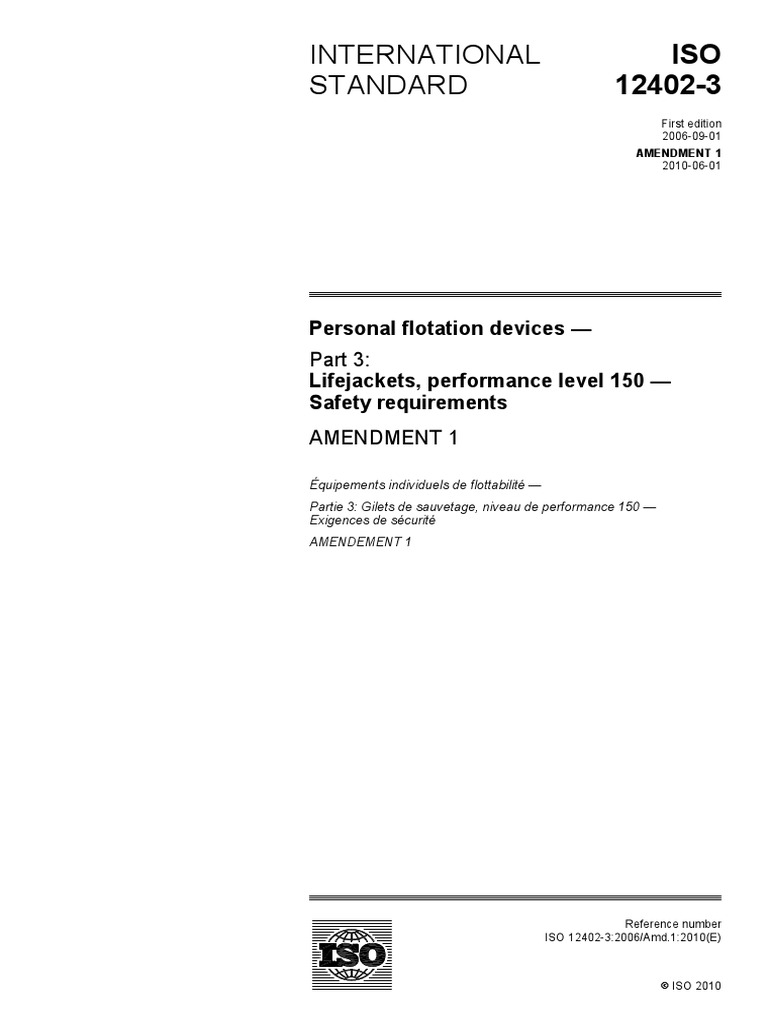 Iso 12402-3 | PDF | International Organization For Standardization | Nature