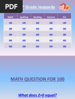 4th Grade Language Arts Jeopardy Game | PDF | Linguistics