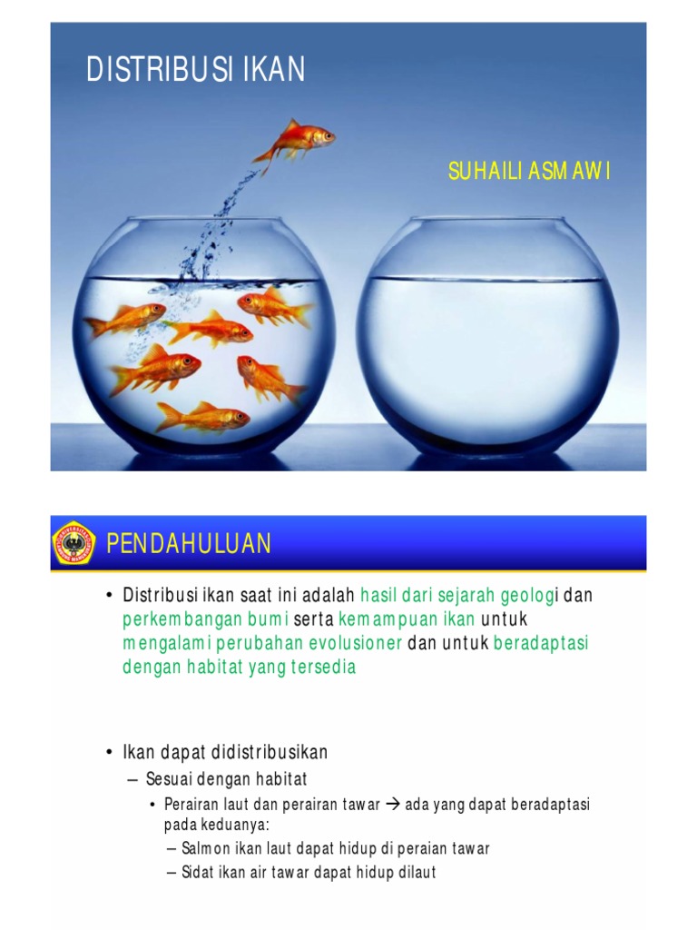 Distribusi Ikan Berdasarkan Habitat dan Faktor Lingkungan | PDF | Ilmu ...